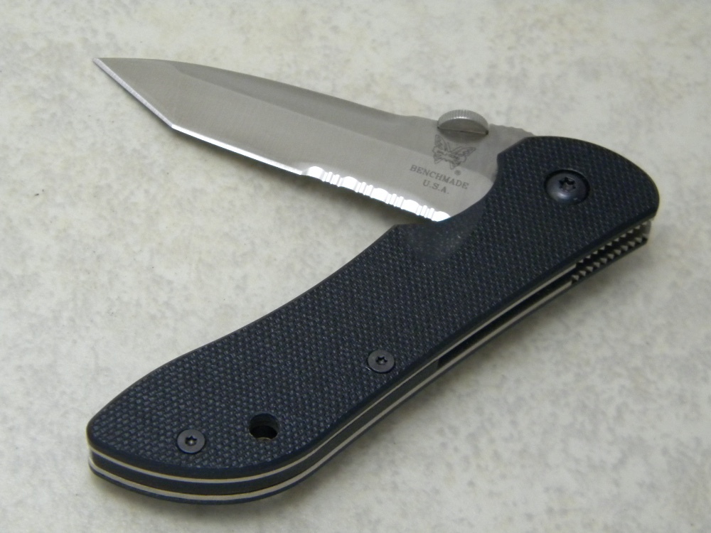 Benchmade USA 910 Stryker Tanto Half Serrated Knife by Allen Elishewitz