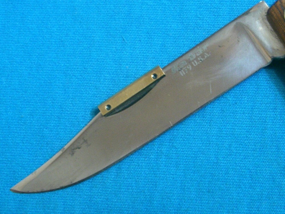 VINTAGE KABAR KA BAR 1179 USA BIG SODBUSTER WALNUT LOCKBACK FOLDING ...