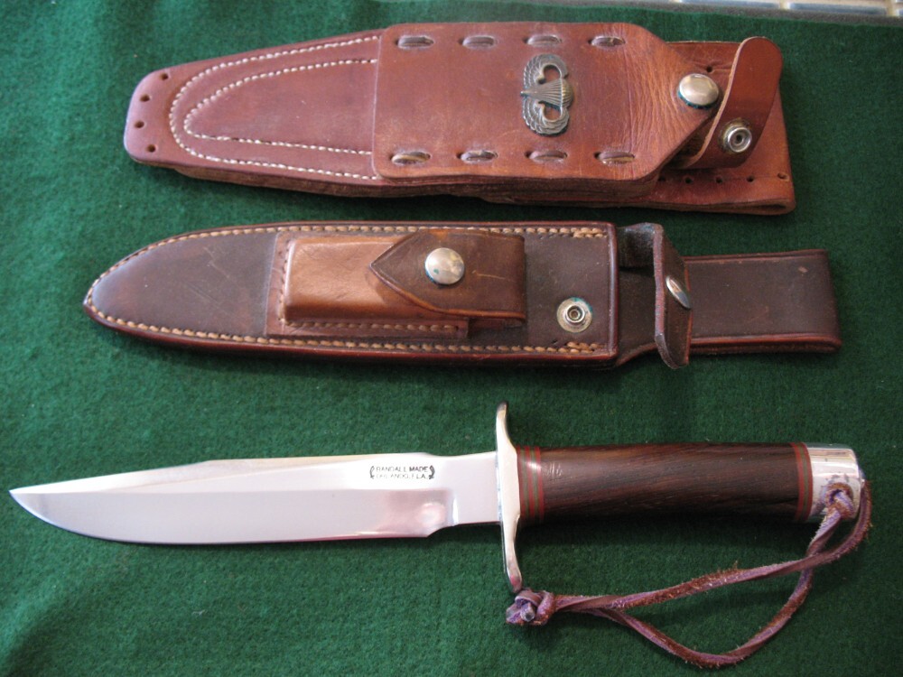 RANDALL MADE KNIVES MODEL 1 CUSTOM ORDER 2 SHEATHS CIRCA -1972