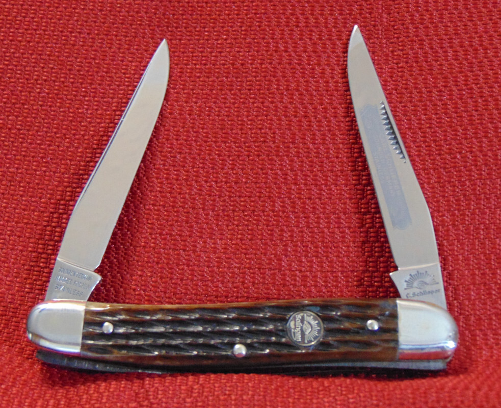 MINT CONDITION VINTAGE CARL SCHLIEPER GERMAN EYE BRAND 3 EYE BONE MUSKRAT