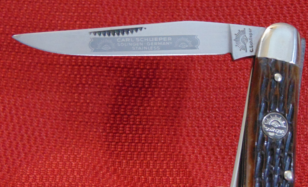 MINT CONDITION VINTAGE CARL SCHLIEPER GERMAN EYE BRAND 3 EYE BONE MUSKRAT