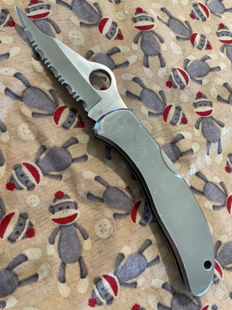 Vintage Spyderco Worker GIN1 steel