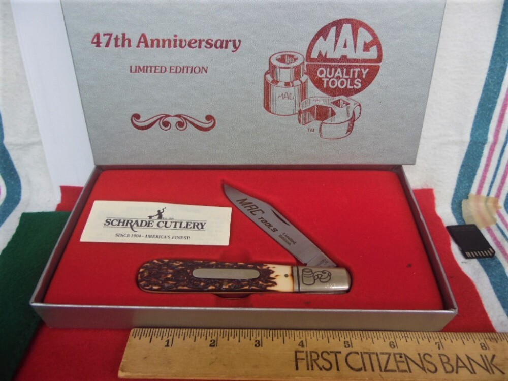 LIMITED EDITION SCHRADE USA daddy barlow MAC TOOLS 1985 47th ...