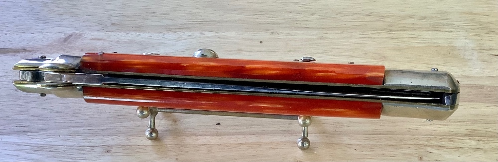 Italian Acrylic 15 inch Swivel, Falcon Badge dagger blade