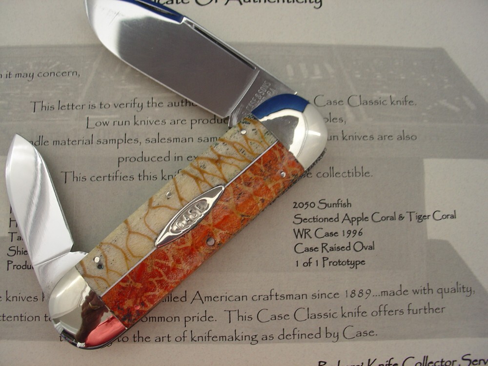 Case XX Classic Sunfish/Toenail Sectioned Handle Prototype Apple/Tiger ...
