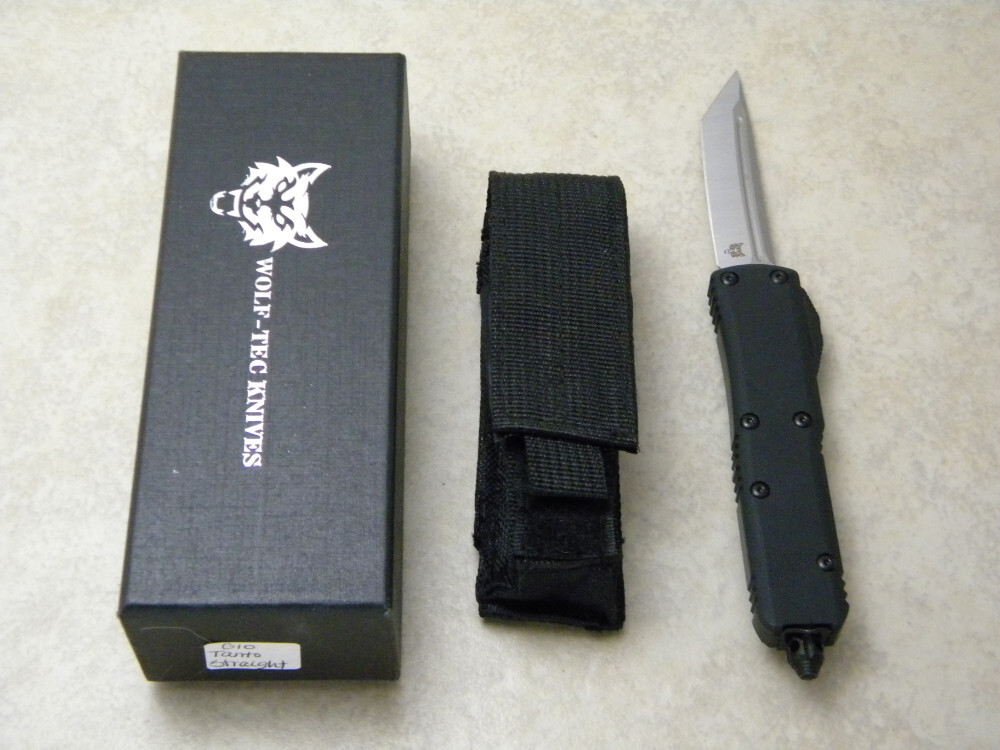 Wolf-Tec Automatic OTF Tanto Knife NIB