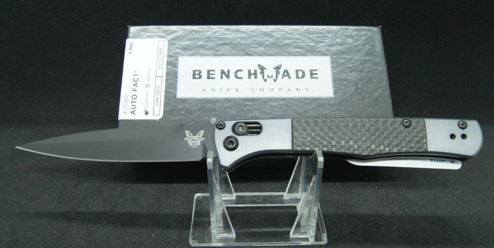 Benchmade Auto Fact 417 OBK Black Class Carbon Fiber Scales
