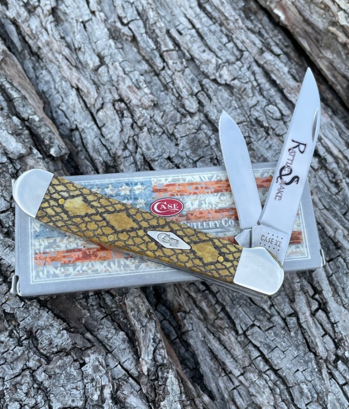 CASE XX ** SFO 2021 RATTLESNAKE SMOOTH ANTIQUE BONE COPPERHEAD