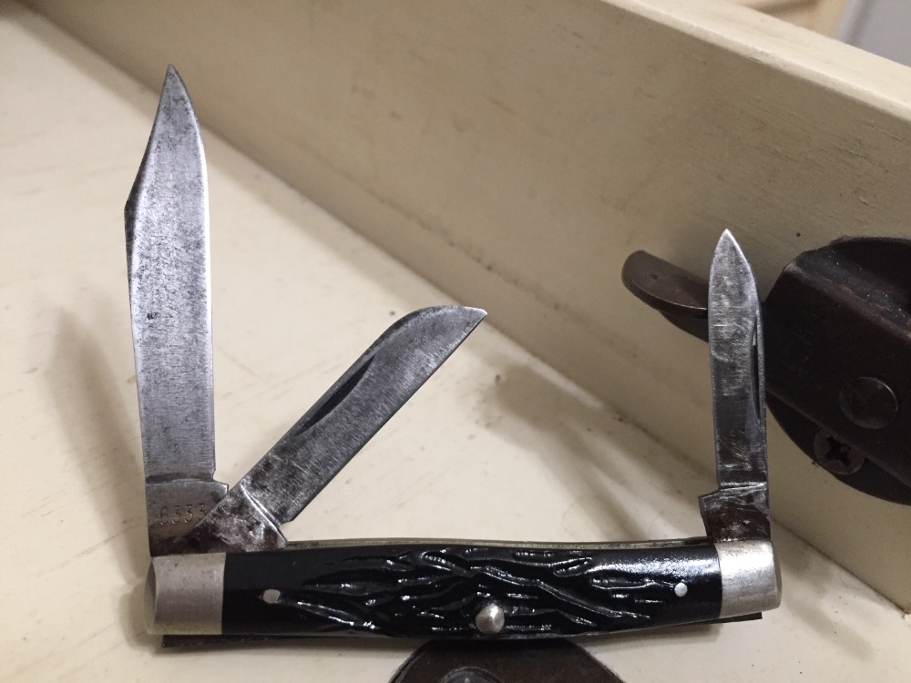 Case XX 6333 rough black little stockman edc