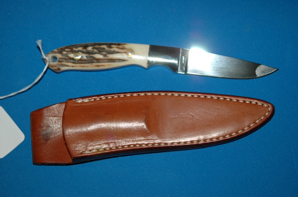 Moki Stag Fixed Blade Knife with Sheath