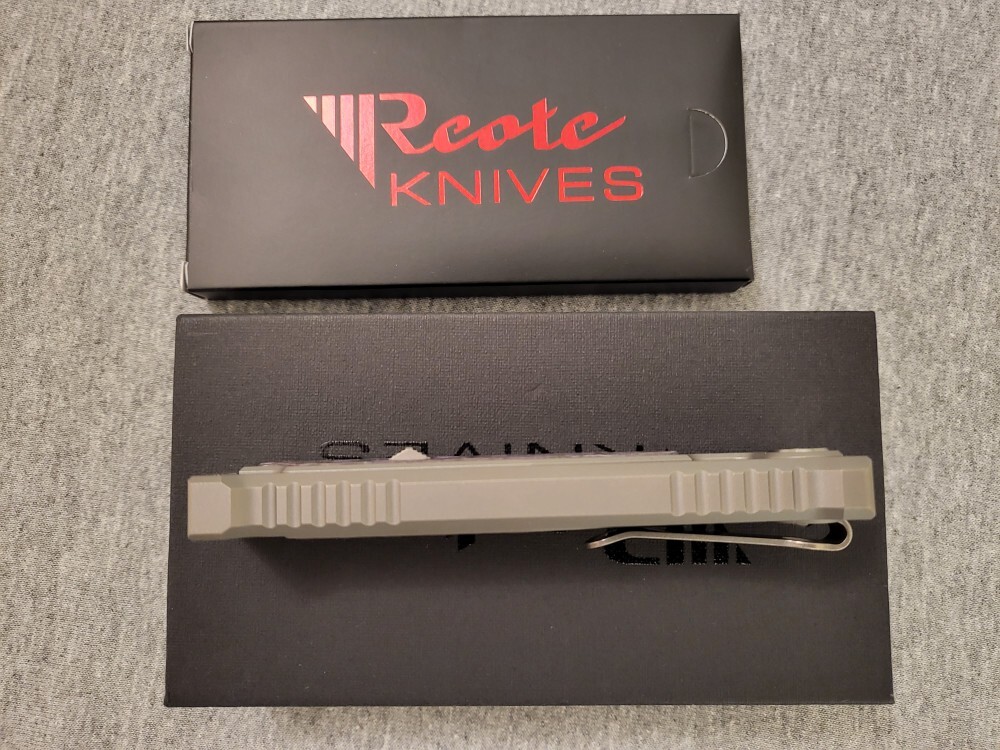 *NIB* REATE EXO-M GRAVITY OTF KNIFE w/FAT CARBON TITANIUM HANDLE