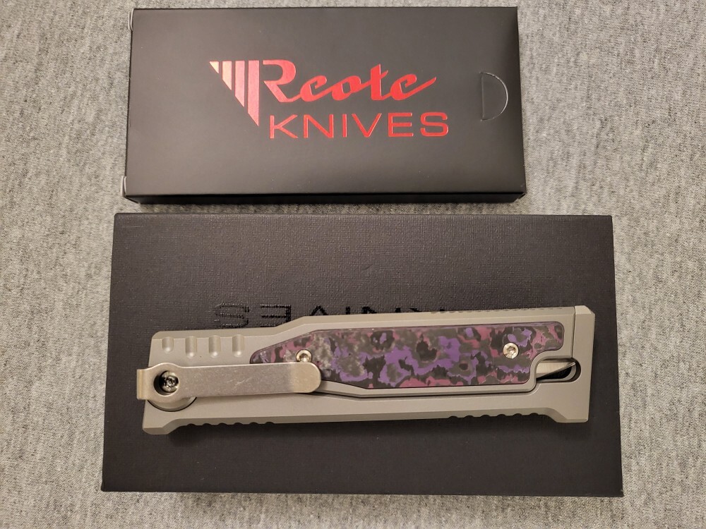 *NIB* REATE EXO-M GRAVITY OTF KNIFE w/FAT CARBON TITANIUM HANDLE
