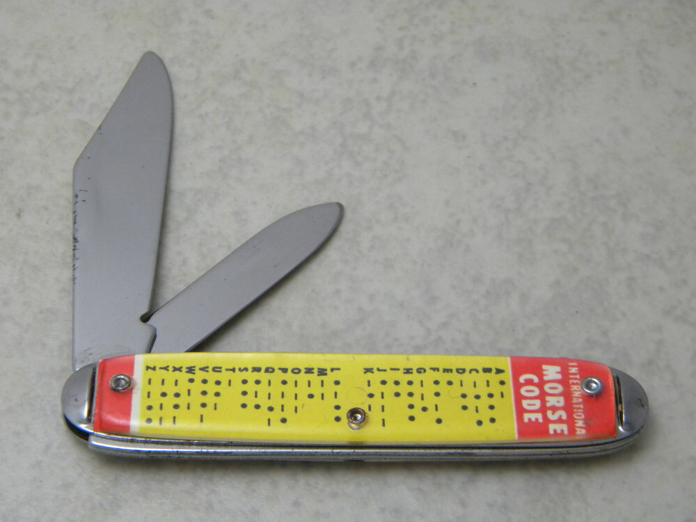 Novelty Space Ship Morse Code Jack Knife