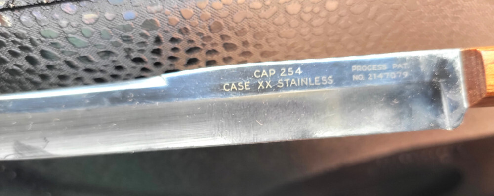 Case xx Stainless CAP 254 Steak Cutlery Knife Set Wood Handles Original Box