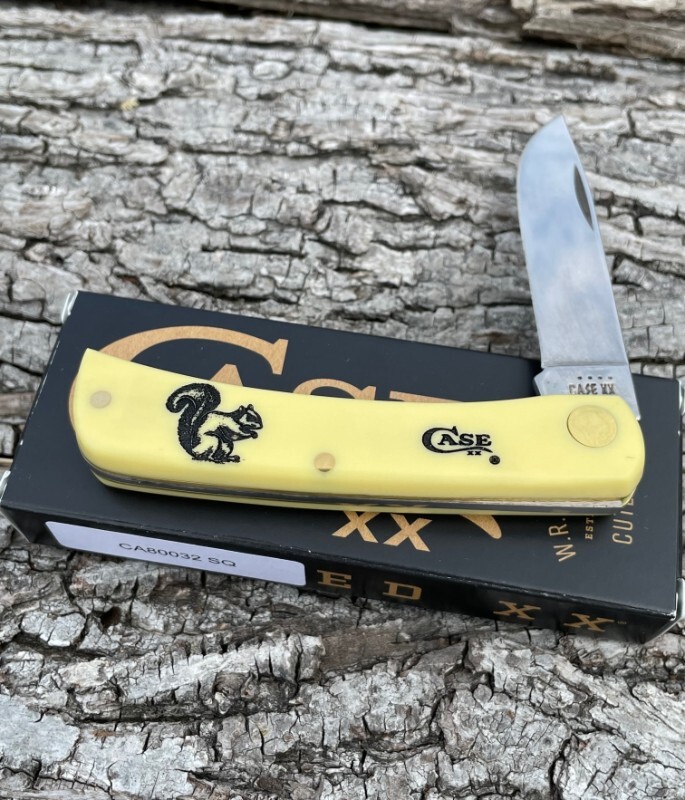 CASE XX ** SFO 2023 YELLOW SYNTHETIC SQUIRREL SOD BUSTER JR
