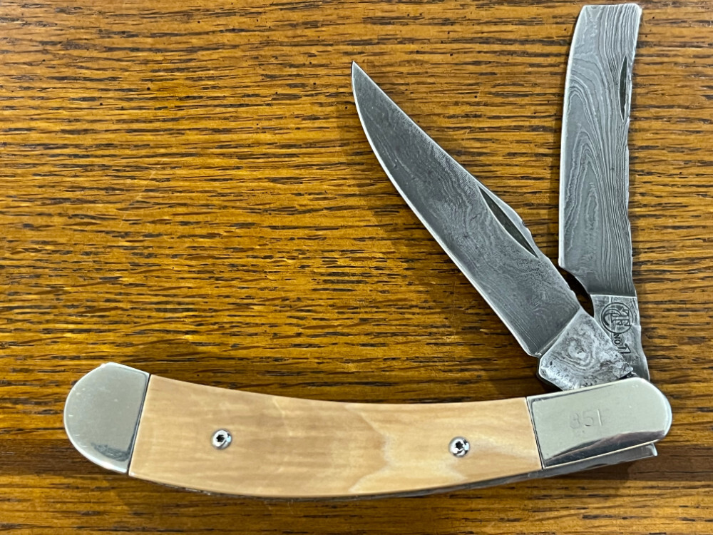 Thompson Center Arms TC No. 1 Ltd Ed Trapper w/Damascus Clip Point ...