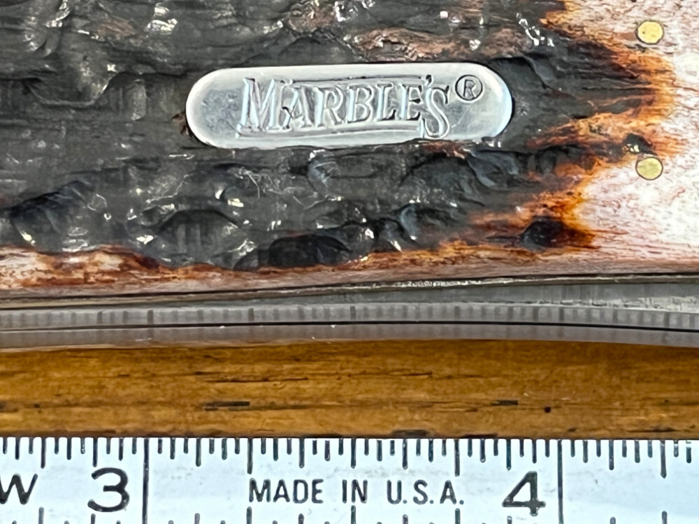 Marbles 5 1/4" 2-Blade Clasp Knife w/Stag Scales