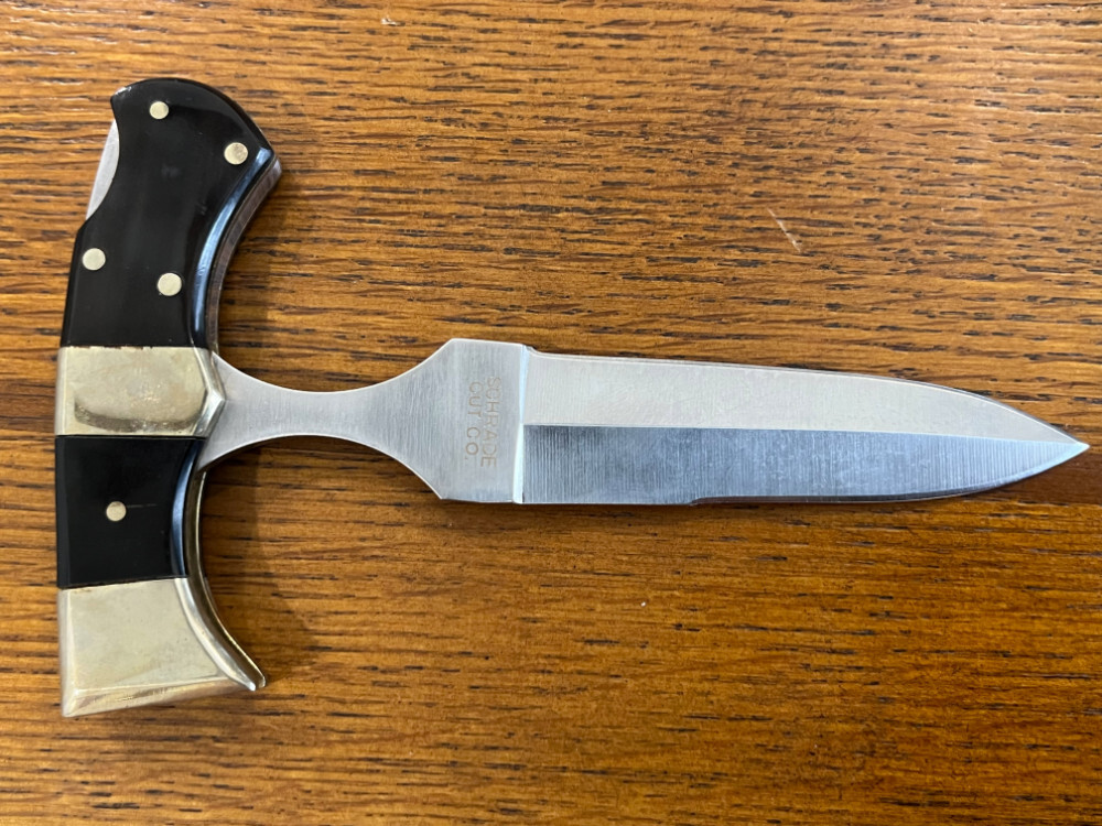 Schrade Rare Model LB8BH Convertible Spear Point/Push Blade Knife