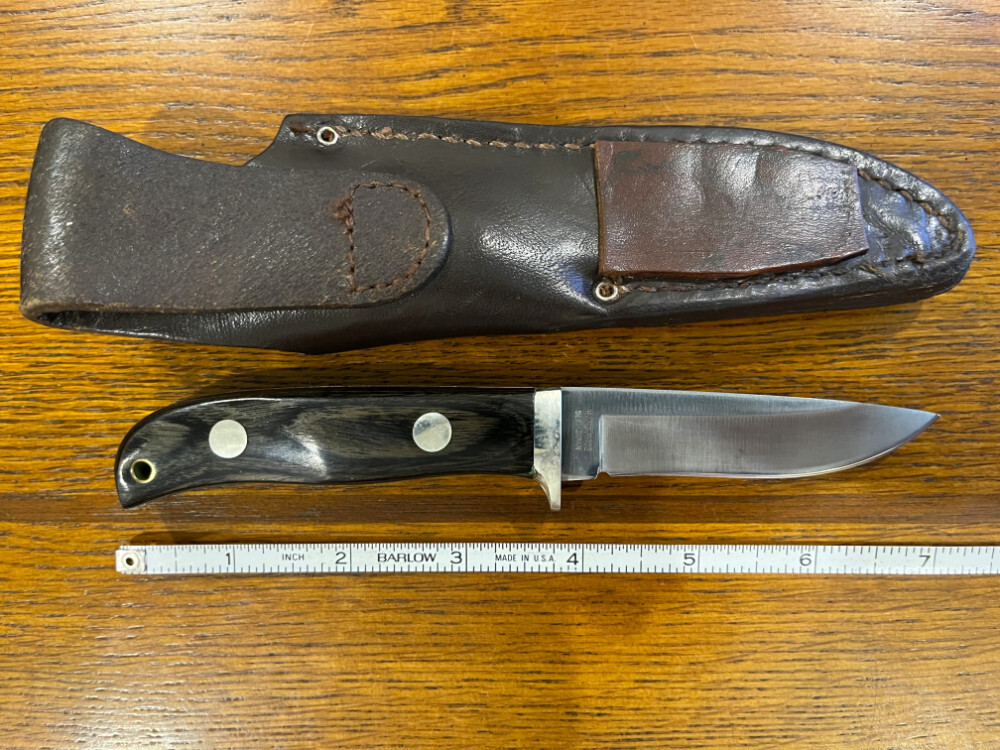 Parker 6 1/2" Drop Point Hunting Knife w/Stainless Steel Blade ...