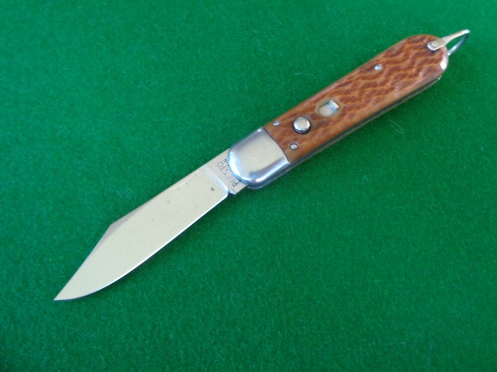 RARE PRESTO WWII M2 PARATROOPER Switchblade BONE Handles NICE