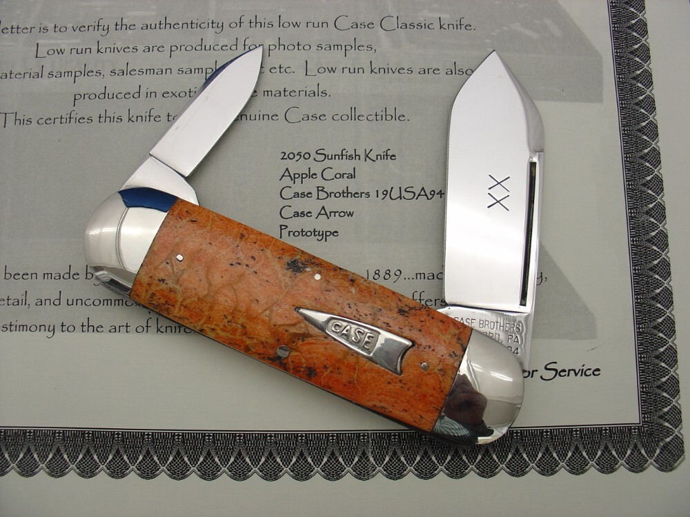 Case XX Classic Sunfish/Toenail Genuine Apple Coral Prototype