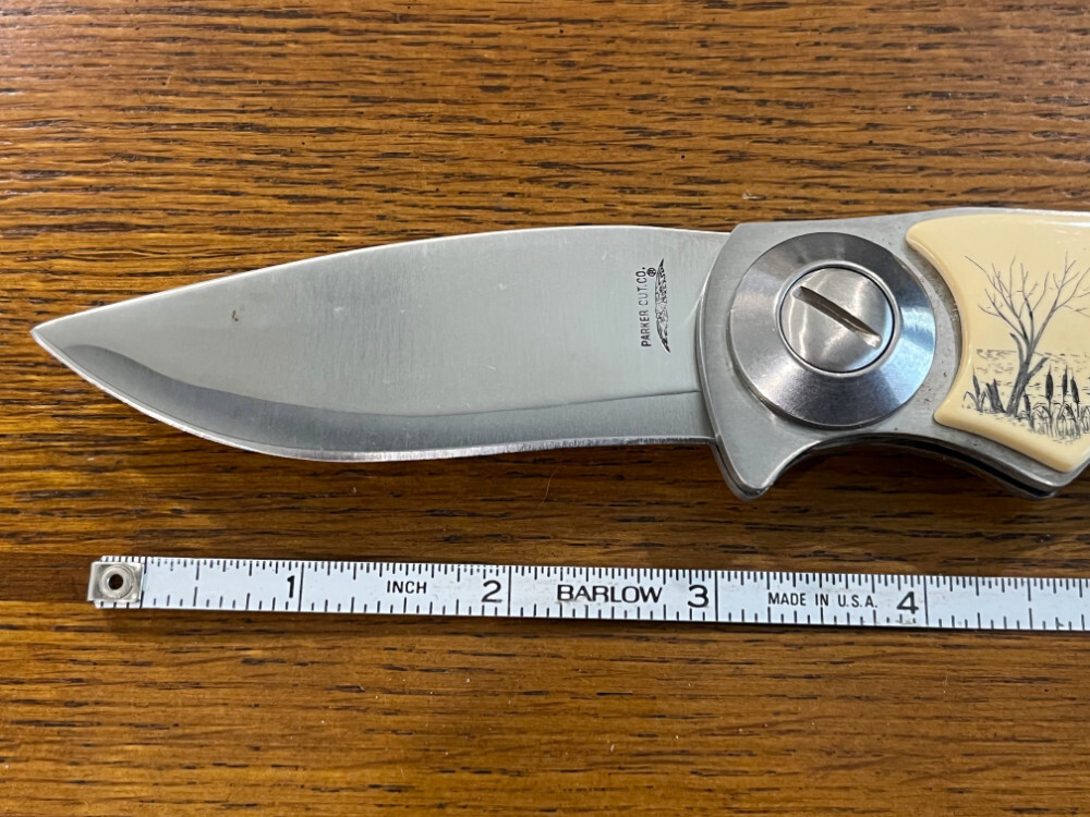 Parker Cut. Co. AK-808D Barry Woods Style Swing-Lock Folding Knife ...