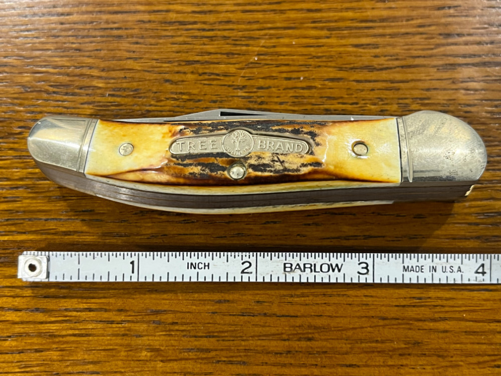 Boker Tree Brand 2-Blade Copperhead Knife w/Stag Scales Germany