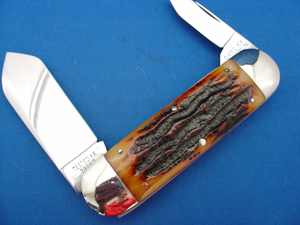 Case XX Classic Sunfish/Toenail 72050 Red Bone Stag Handle Knife