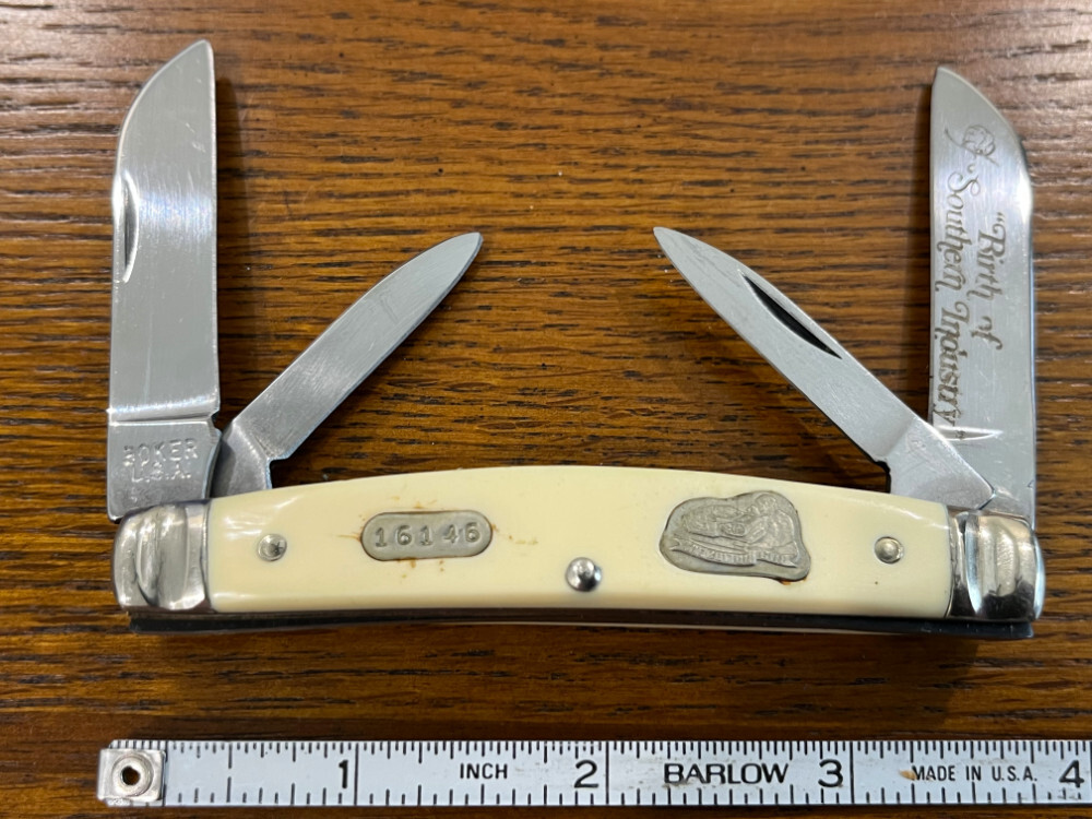 Boker USA Great American Story Knife #1782 "The Cotton Gin" Congress w ...