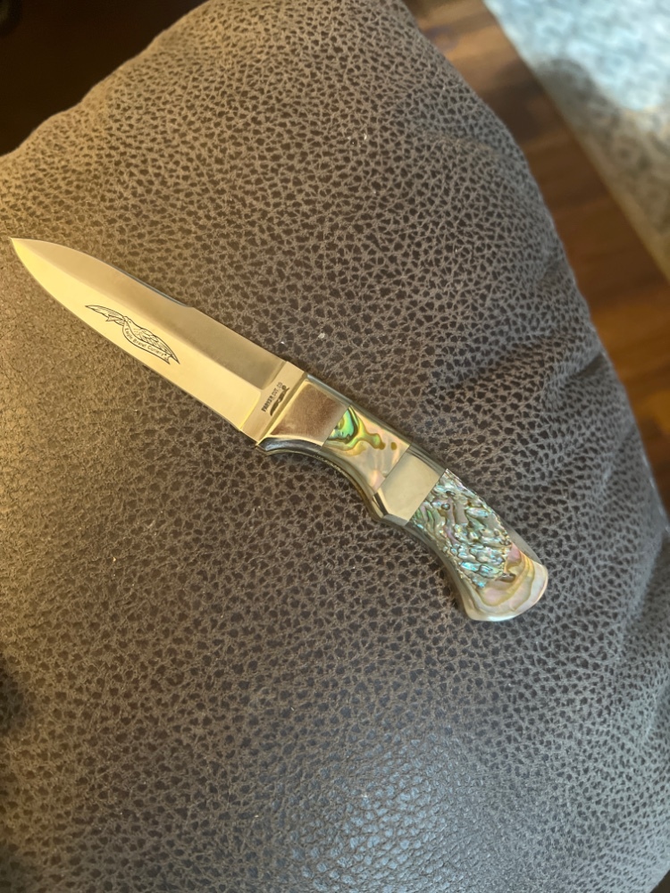 Parker Cultery Co Surgical Steel Made In Japan 3" Long Abalone Handle ...