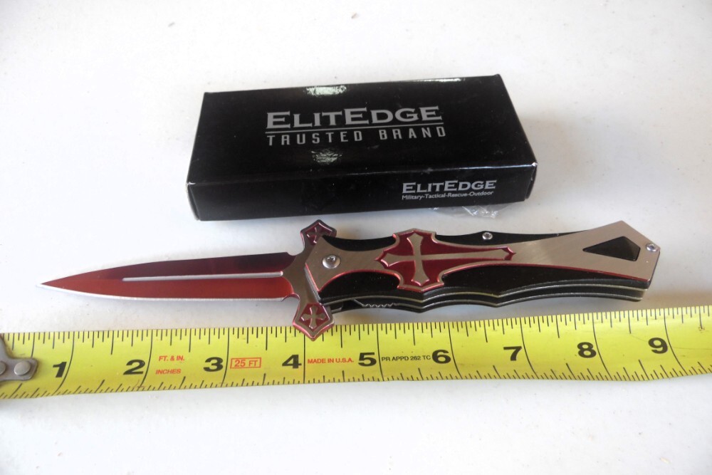 ELITEDGE TRUSTED BRAND DESIGNED IN USA SPRING ASSIST NEW IN BOX KNIFE ...