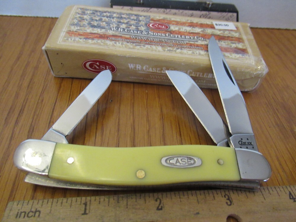 Case XX 2005 Yellow Delrin Stockman Pattern # 6318 CV