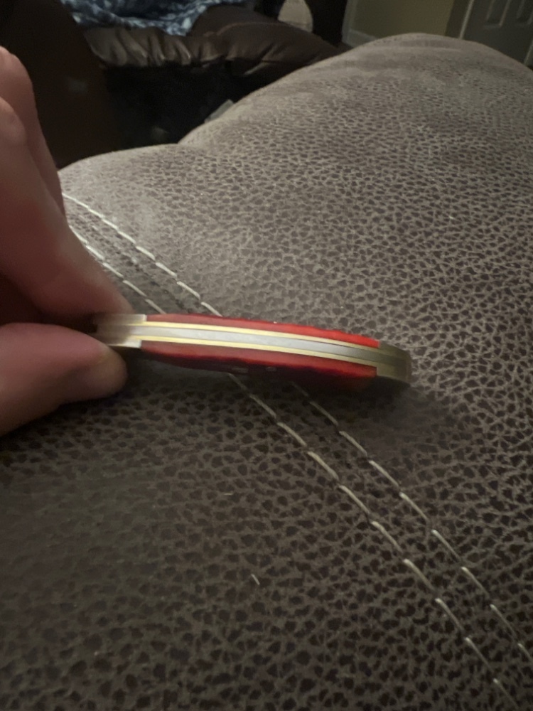 1989 Case XX 1889-1989 R611098 SS Red Bone Handle One Arm Razor Single ...