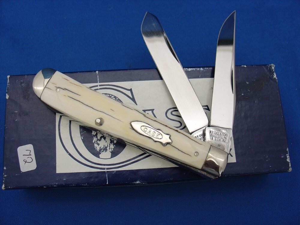 Case XX Classic Knife 007 1/2 Trapper Genuine Antique Elephant Ivory 1 ...