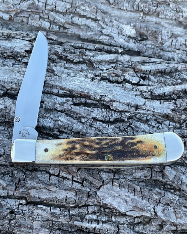 CASE XX ** 2009 STAG TRAPPERLOCK IN TIN