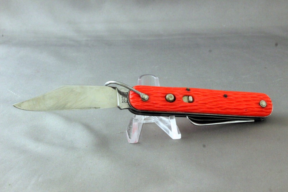 SCHRADE WALDEN Korea/Viet Nam Era Paratroopers Knife with Clip & Shroud ...