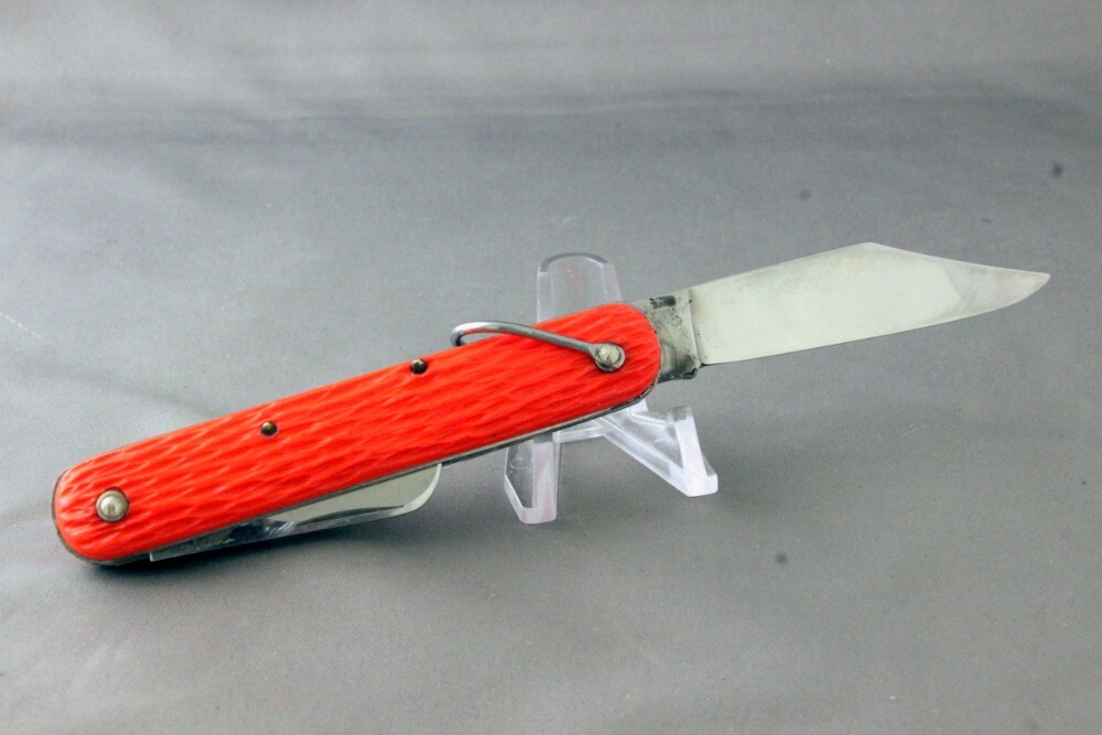 SCHRADE WALDEN Korea/Viet Nam Era Paratroopers Knife with Clip & Shroud ...