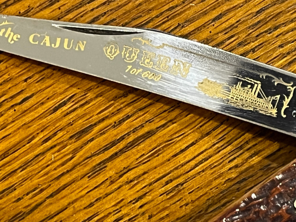 Fight'n Rooster Ltd Ed "Cajun Queen" Toothpick w/Jigged Bone Scales ...