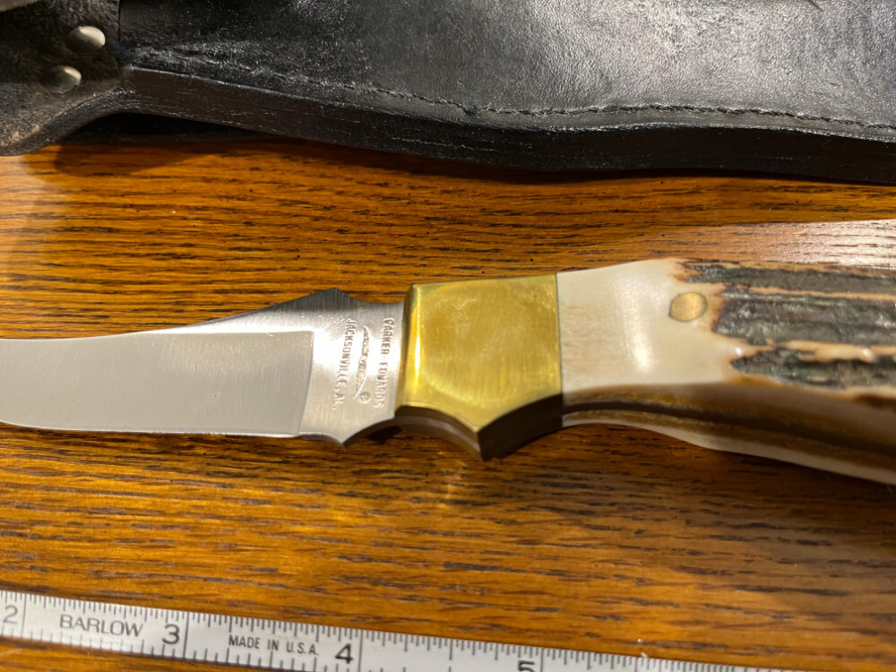 Parker-Edwards Trailing Point Hunting Knife w/Stainless Steel Blade ...