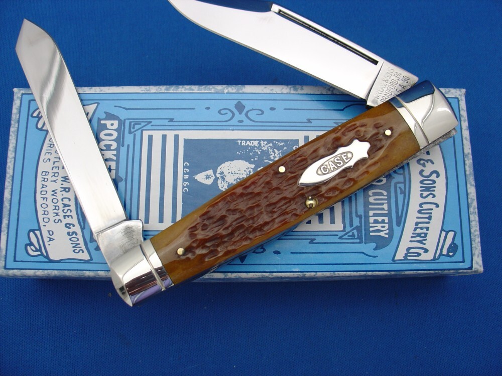 Case XX Classic Knife 2075 Texas Jack Knife "Moose" Rogers Brown Bone ...