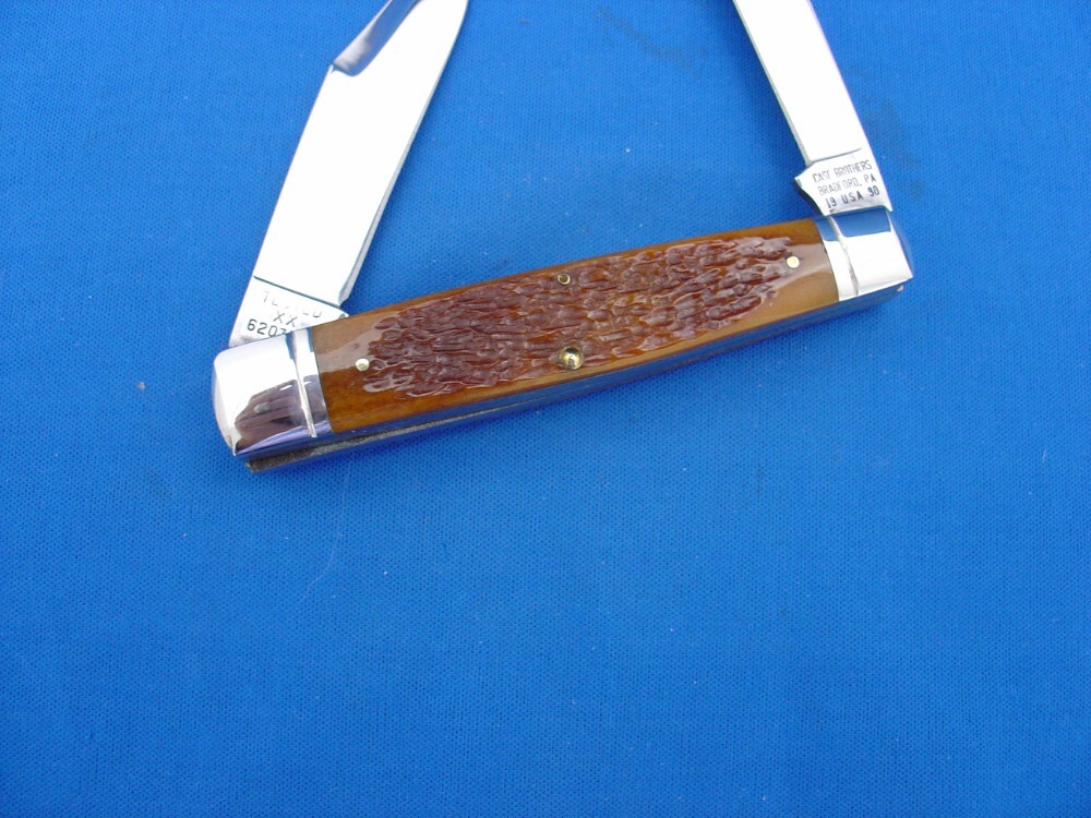 Case XX Classic Knife 2075 Texas Jack Knife "Moose" Rogers Brown Bone ...