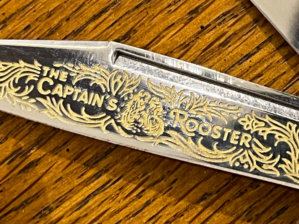 Fight'n Rooster Frank Buster "The Captain's Rooster " 4-Blade Stockman ...