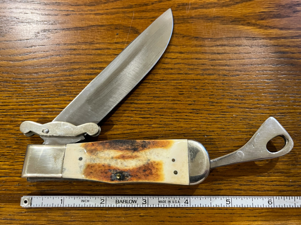 Parker & Son K-419 Beaver Swing Guard Safety Single-Blade Hunter w ...