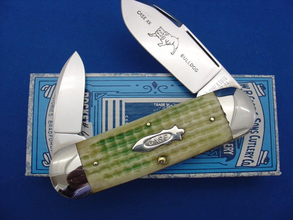 Case XX Classic Sunfish/Toenail Green Corn Cob Bone Prototype Knife ...