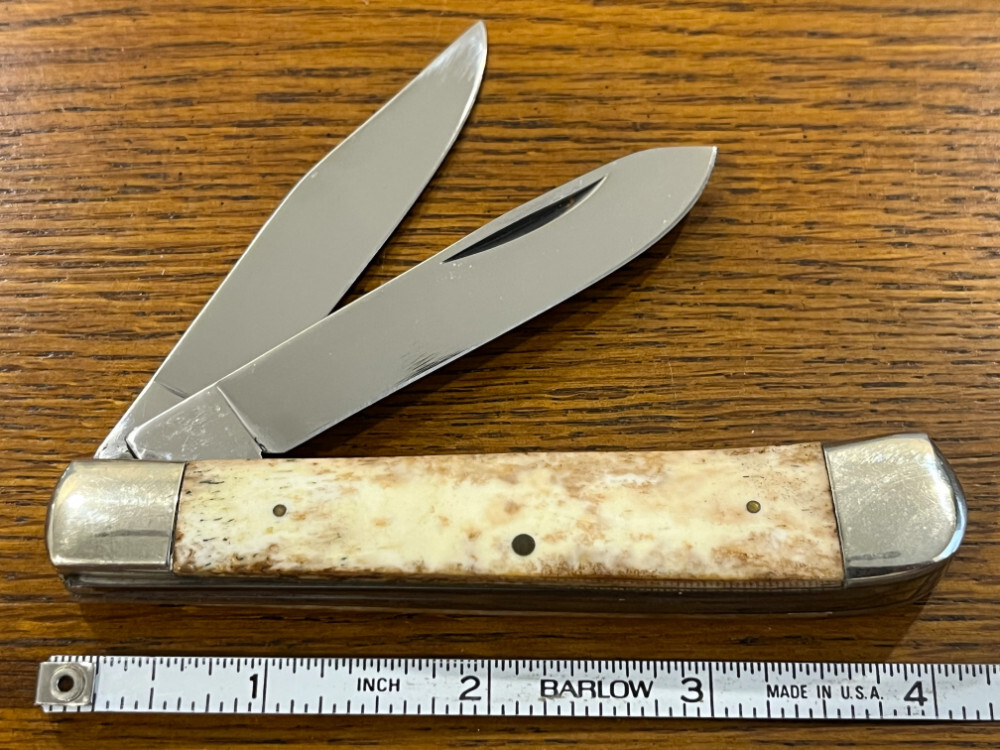 Standing Stone Cutlery No. 690SB Ltd Ed Roy Acuff Signature Trapper w/Smooth Bone Scales SN#022