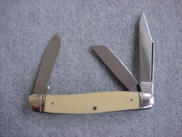 Vintage ROBESON #432594 U.S.A., Classic 3-Blade Stockman's Pattern ...