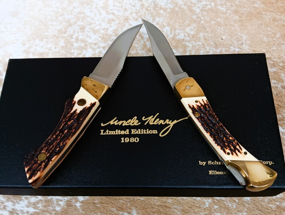 Schrade USA Uncle Henry 1980 Dixie Collection Burnside Serial #270 ...