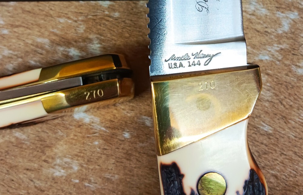 Schrade USA Uncle Henry 1980 Dixie Collection Burnside Serial #270 ...