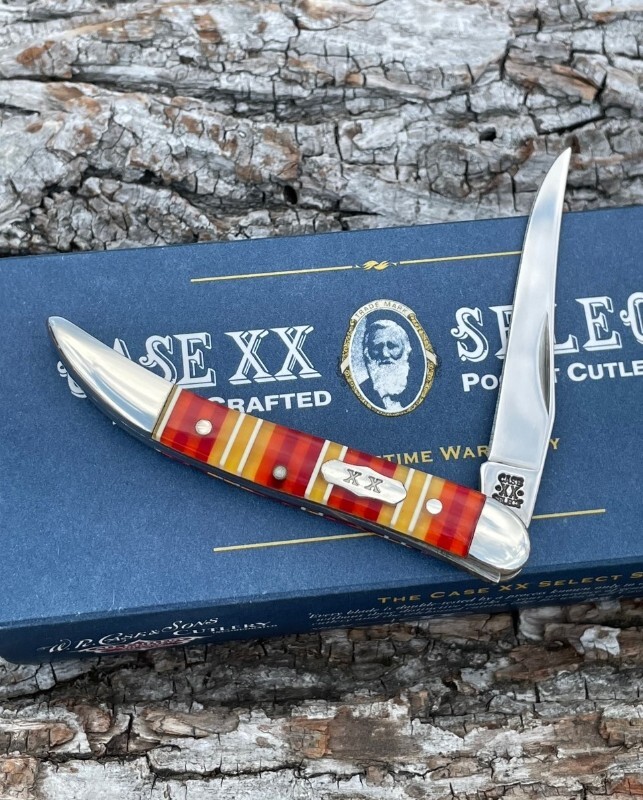 CASE XX ** SELECT 2001 CANDY STRIPE SYNTHETIC SMALL TEXAS TOOTHPICK