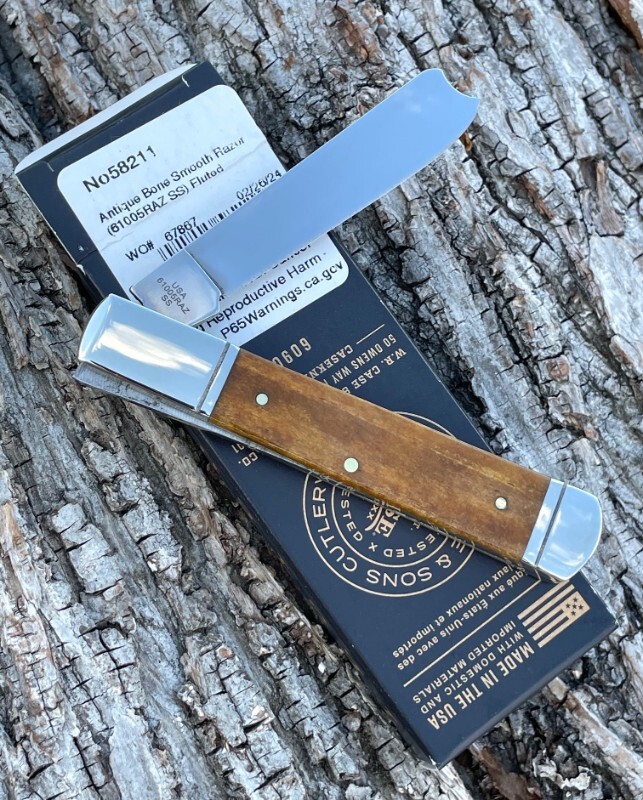 CASE XX ** 2024 SMOOTH ANTIQUE BONE RAZOR